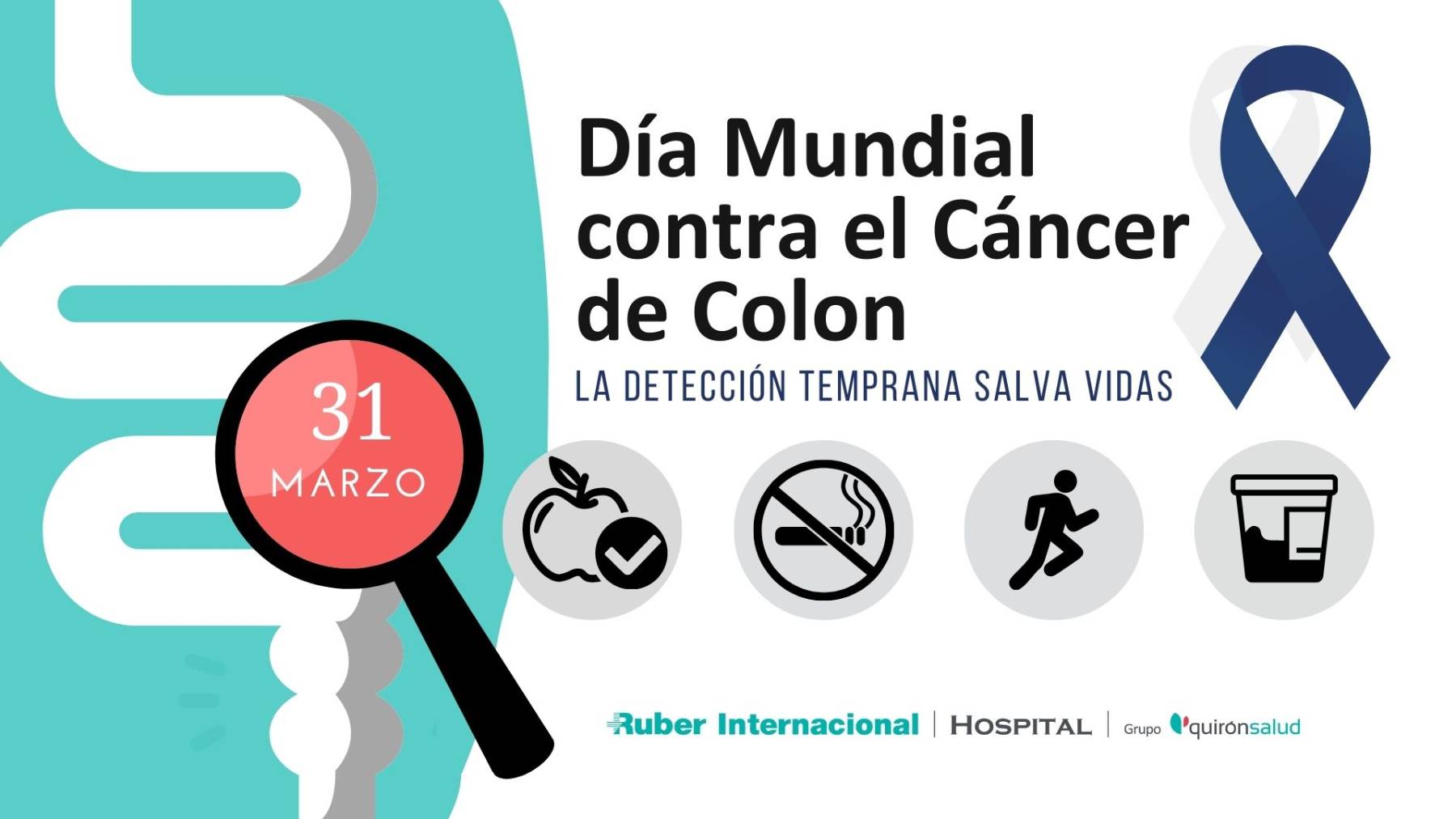 Día Mundial contra el Cáncer de Colon: la detección temprana salva vidas.